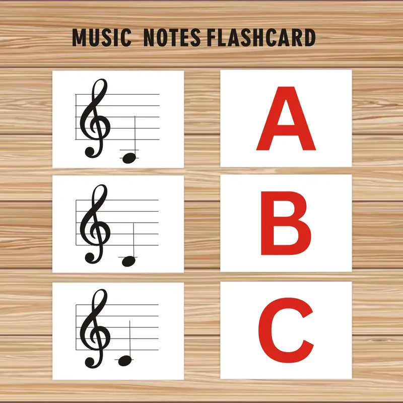 Music Notes Flashcards Set